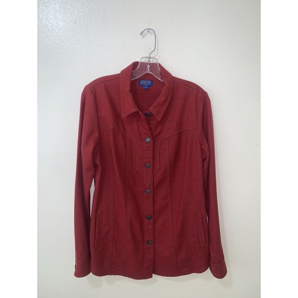 Pendleton | Tops | Vintage Pendleton Wool Red Western Shirt Size 1 ...